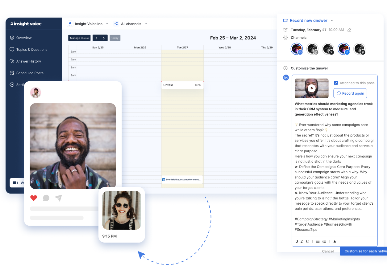 Insight Voice | Knowledge Base - Your ideas, formatted to attract